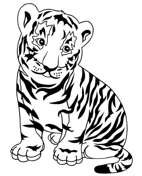 Siberian Tiger Coloring Page At GetColorings Free Printable