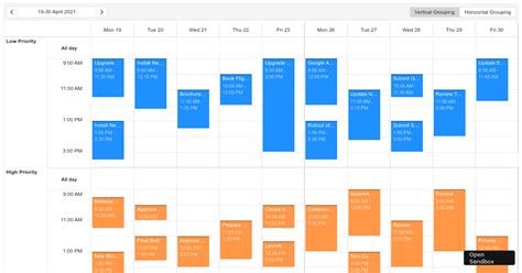 Group Orientation DevExtreme Scheduler Forked Codesandbox