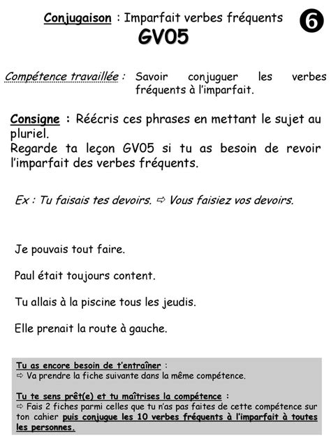 imprimer Conjuguer Le Verbe Faire À L Imparfait dessin tout degorgement