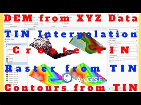 TIN Interpolation Using ArcGIS Pro DEM From XYZ Data Create