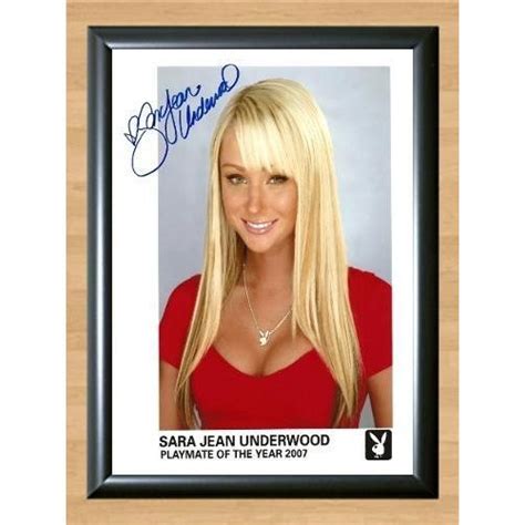 Sara Jean Underwood Playboy Magazine Signed Autographed Photo Poster