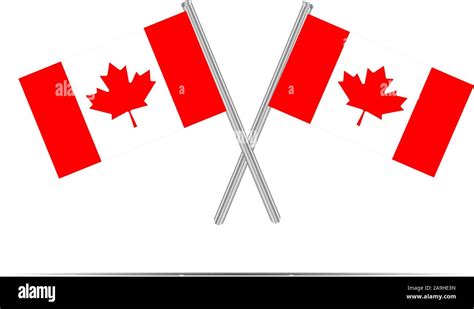 National Flag Of Canada Original Colors And Proportion Simply Vector