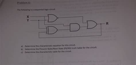 solved problem 6 the following is a sequential logic