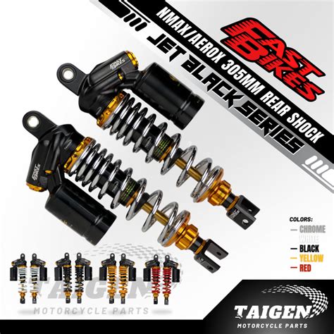 FASTBIKES NMAX AEROX Jet Black Series Motorcycle Rear Shock Absorber