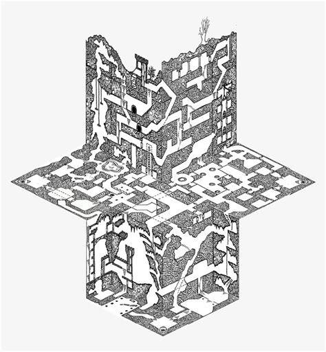 Isometric Game Dungeon Map Transparent Png X Free