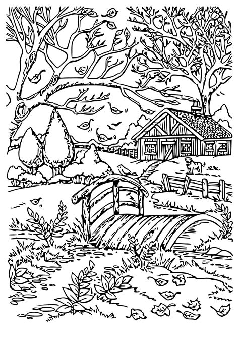 Landscape Coloring Pages To Print