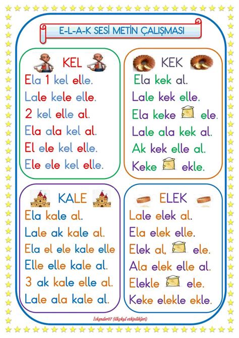 Etkinlikburada Alfabe çalışma sayfaları Evde eğitim Okul öncesi