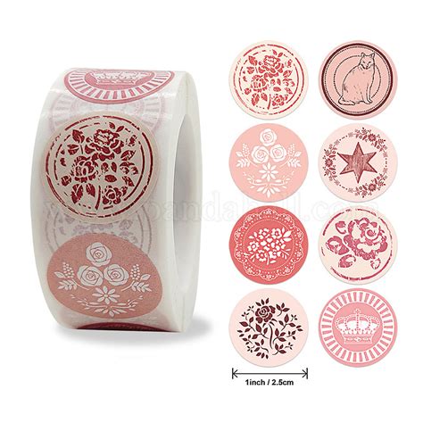 8 styles d autocollants d étiquettes cadeaux en papier kraft auto