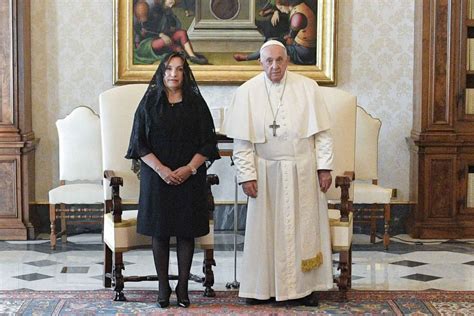 Presidenta Dina Boluarte Fue Recibida Por El Papa Francisco Noticias