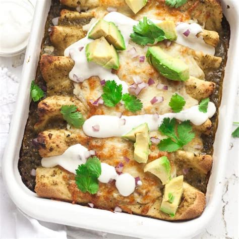 Vegetarian Enchiladas Verdes With Spinach Happy Veggie Kitchen