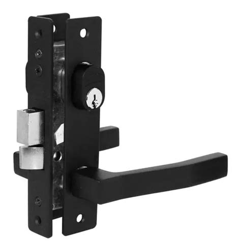 Cerradura Chapa Puerta Aluminio Embutir 550 Negro Phillips