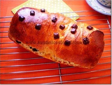 Brioche hyper moelleuse aux pépites de chocolat Aux délices du palais
