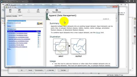 New Feature Class And Appending Data A GIS ArcMap 10 0 SP3 Video