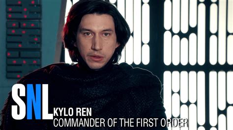 Video Kylo Ren Goes Undercover At Starkiller Base In SNL Undercover