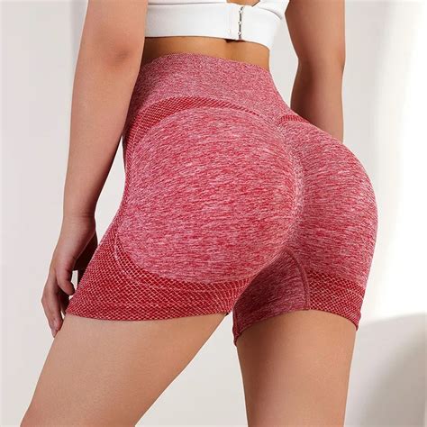 High Waist Push Up Short Elasticity Breathable Scrunch Butt Fashion Shorts Running Shorts Sports
