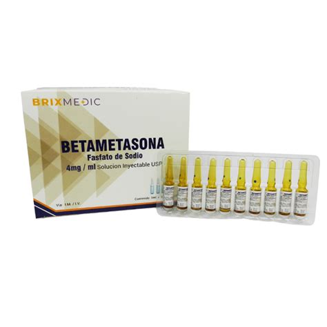 BETAMETASONA 4 MG ML SOLUCIÓN INYECTABLE USP Brix Medic Productos