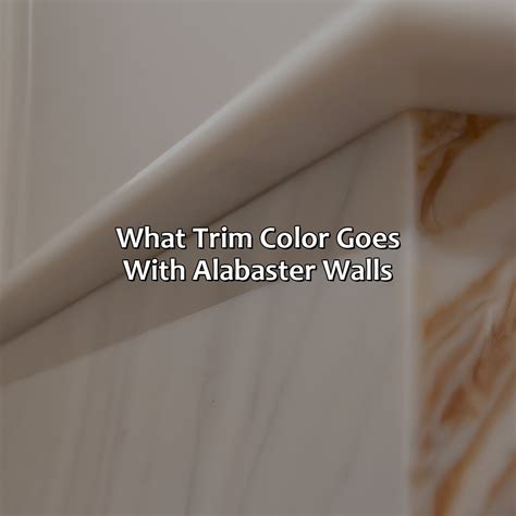 What Trim Color Goes With Alabaster Walls Colorscombo