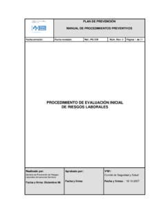 Procedimiento De Evaluaci N De Riesgos Laborales Procedimiento De