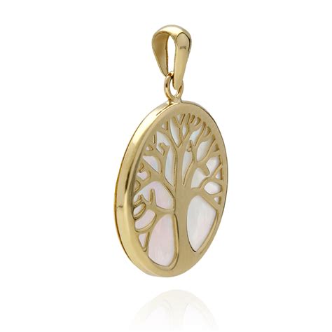 Colgante Árbol de la Vida Oro 18k y nácar