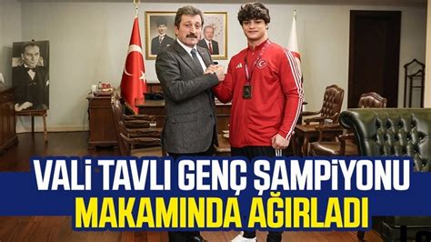 Samsun Valisi Orhan Tavlı genç şampiyonu makamında ağırladı YouTube