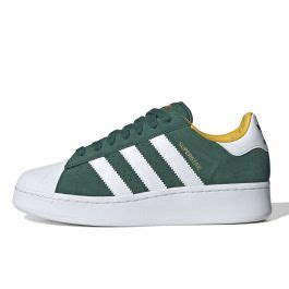 Shop Adidas Originals Superstar XLG Mens Shoes Green White Gold