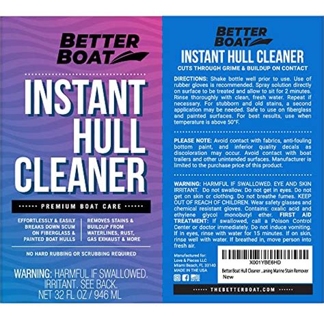 Nettoyant Pour Coque De Bateau En Fibre De Verre Pour Bateaux Et