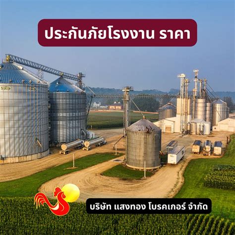 บรษท แสงทอง โบรคเกอร จำกด ประกนภยโรงงาน ราคา การทำประกนภย
