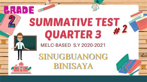 grade 5 summative tests melc based module based deped