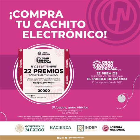 LOTERÍA NACIONAL on Twitter Compra tu cachito electrónico y elige