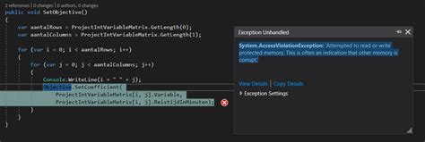 system accessviolationexception attempted to read or write protected memory this is often an