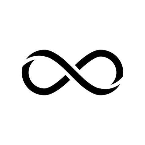 Dise O Sencillo Del Vector Del Icono Infinito Vector Premium