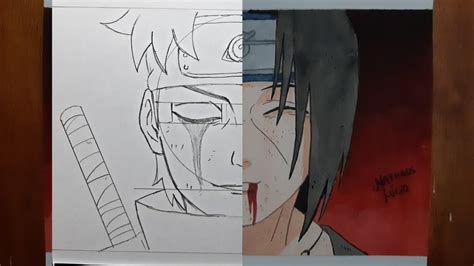 COMO DESENHAR O ITACHI UCHIHA E SHISUI UCHIHA Naruto PASSO A PASSO