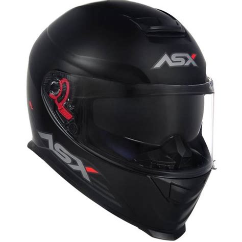 Capacete ASX Eagle SV Solid Preto Fosco Grid Motors