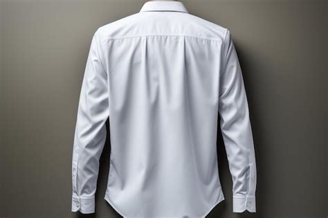 Premium AI Image Blank Collared Shirt Mockup Front Side And Back