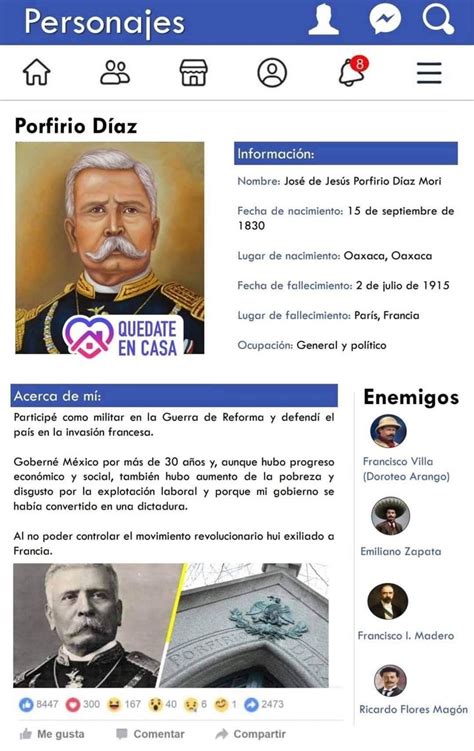 Porfirio Díaz Biografias de personajes historicos Enseñanza de la