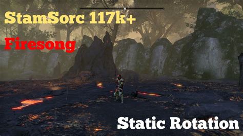 Eso Stamina Sorc K Bh Dw Firesong Youtube
