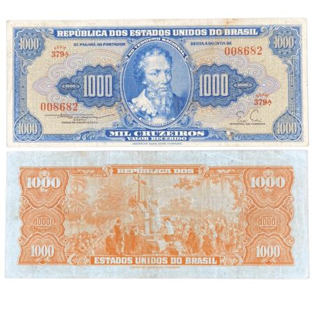 CÉDULA 5 Cruzeiros Marcon Numismática