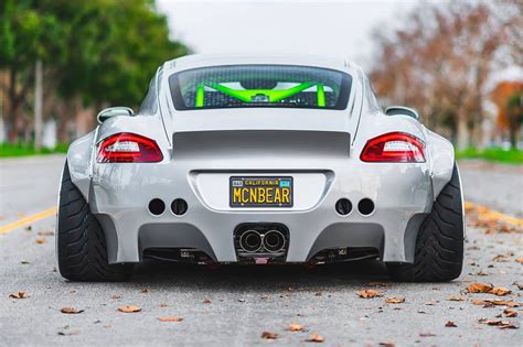 Porsche Cayman ensanchado y con llantas Rotiform el más bestia