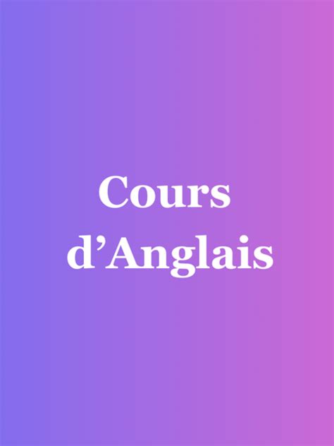 Offre Cours Et Ou Soutien Scolaire En Anglais Pour Filles Femmes