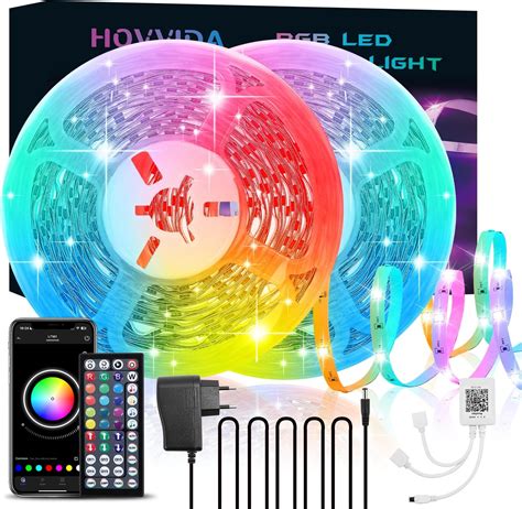 ALED LIGHT Bluetooth LED Streifen 10M 2x5m 32 8Ft Wasserdicht RGB