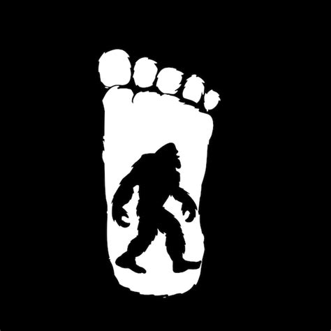 Bigfoot Footprints Outline