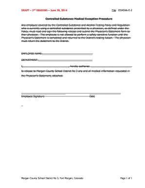 Fillable Online Morgan K Co Eeaeaa E Controlled Substance