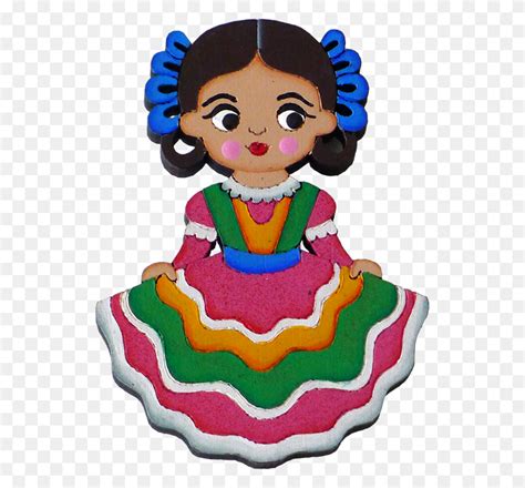 Tapatia Traditional Dress Magnet Wooden Doll Ideas Mexican Dancer