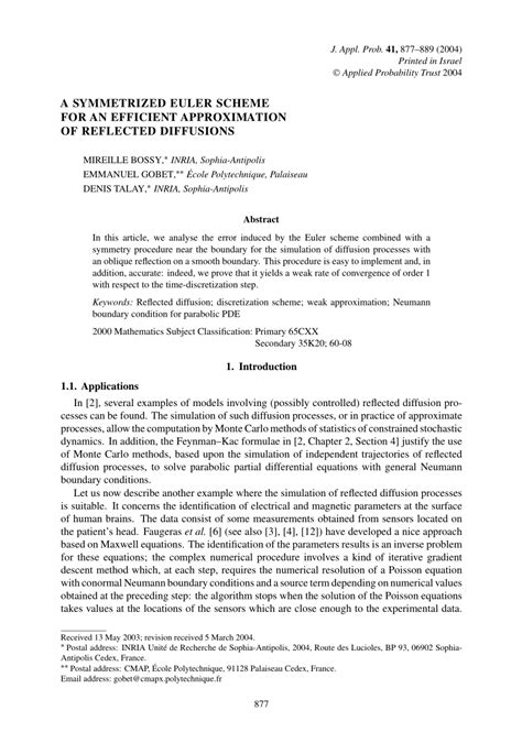 pdf symmetrized euler scheme for an efficient approximation of reflected diffusions