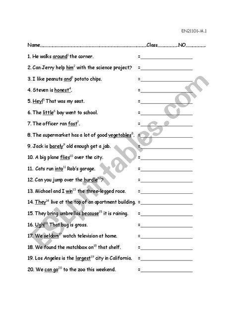Exercise Part Of Speech Esl Worksheet By Pitchaya