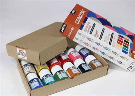 Farby do ceramiki i szkła Ceramic Pébéo 12 kolorów x 20 ml