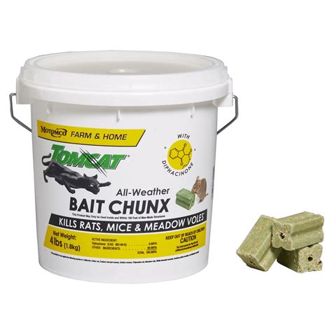 Motomco Tomcat Toxic Bait Blocks For Mice And Rats 4 Lb Rodent