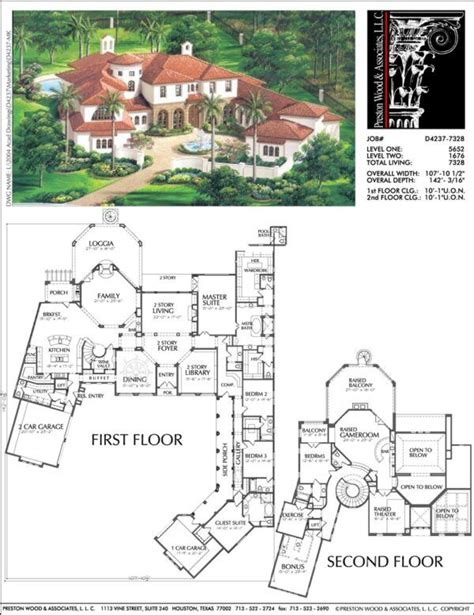 The First Floor And Second Floor Plan For This House