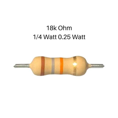 Resistor 18K Ohm 1 4 Watt RE24 Faranux Electronics
