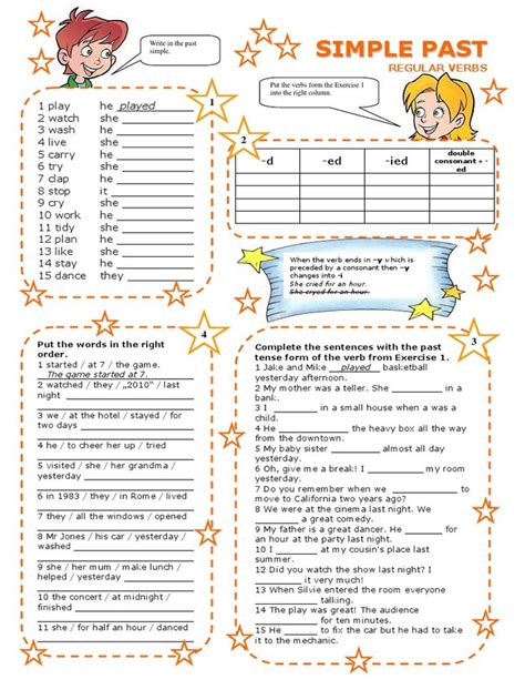 Simple Past Tense Add 39ed39 English Esl Worksheets For